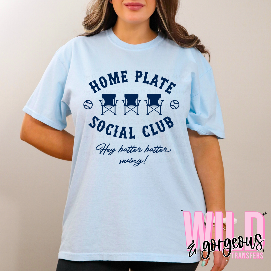 HOME PLATE SOCIAL CLUB BATTER – Wild & Gorgeous Transfers