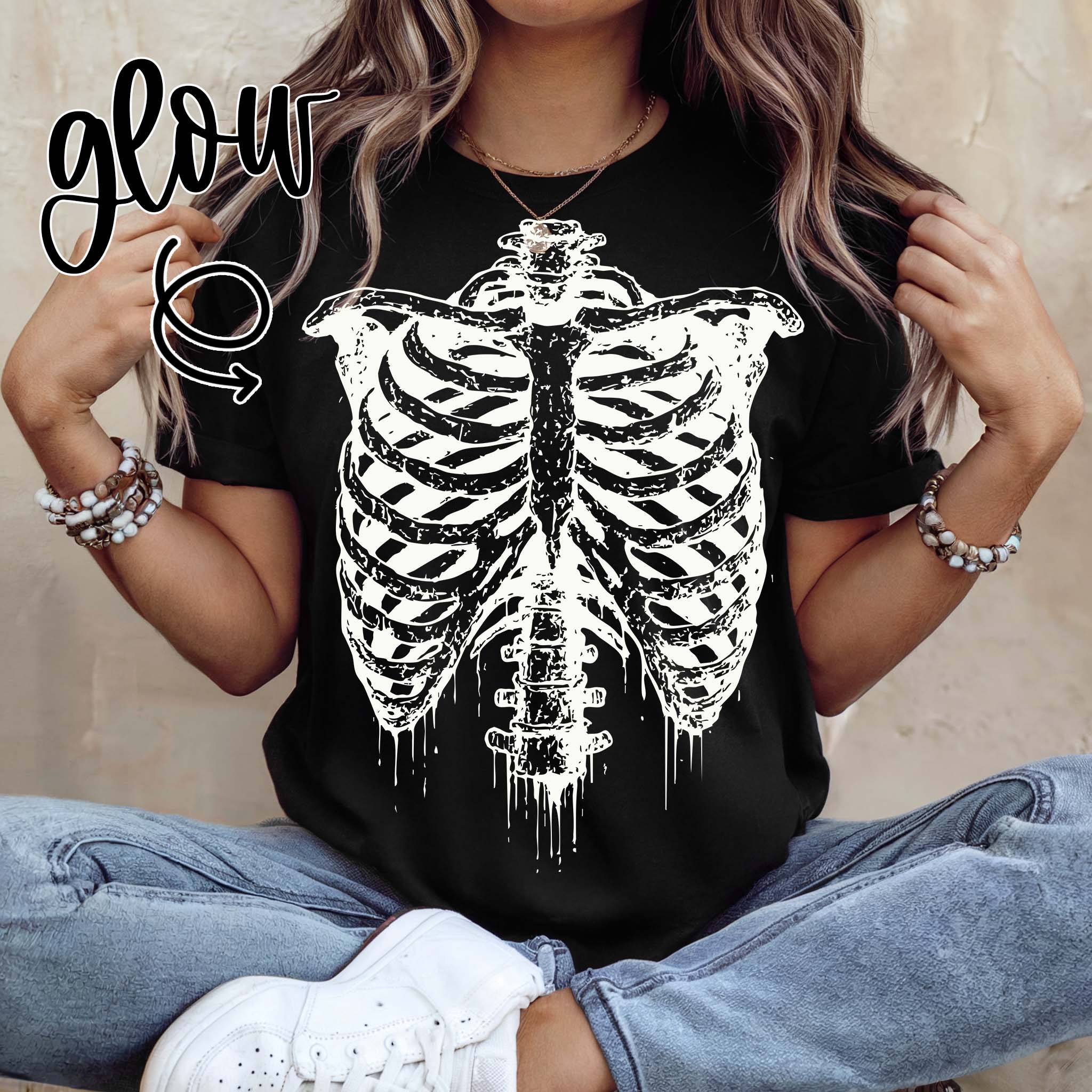 SKELLY TORSO (GLOW) – Wild & Gorgeous Transfers