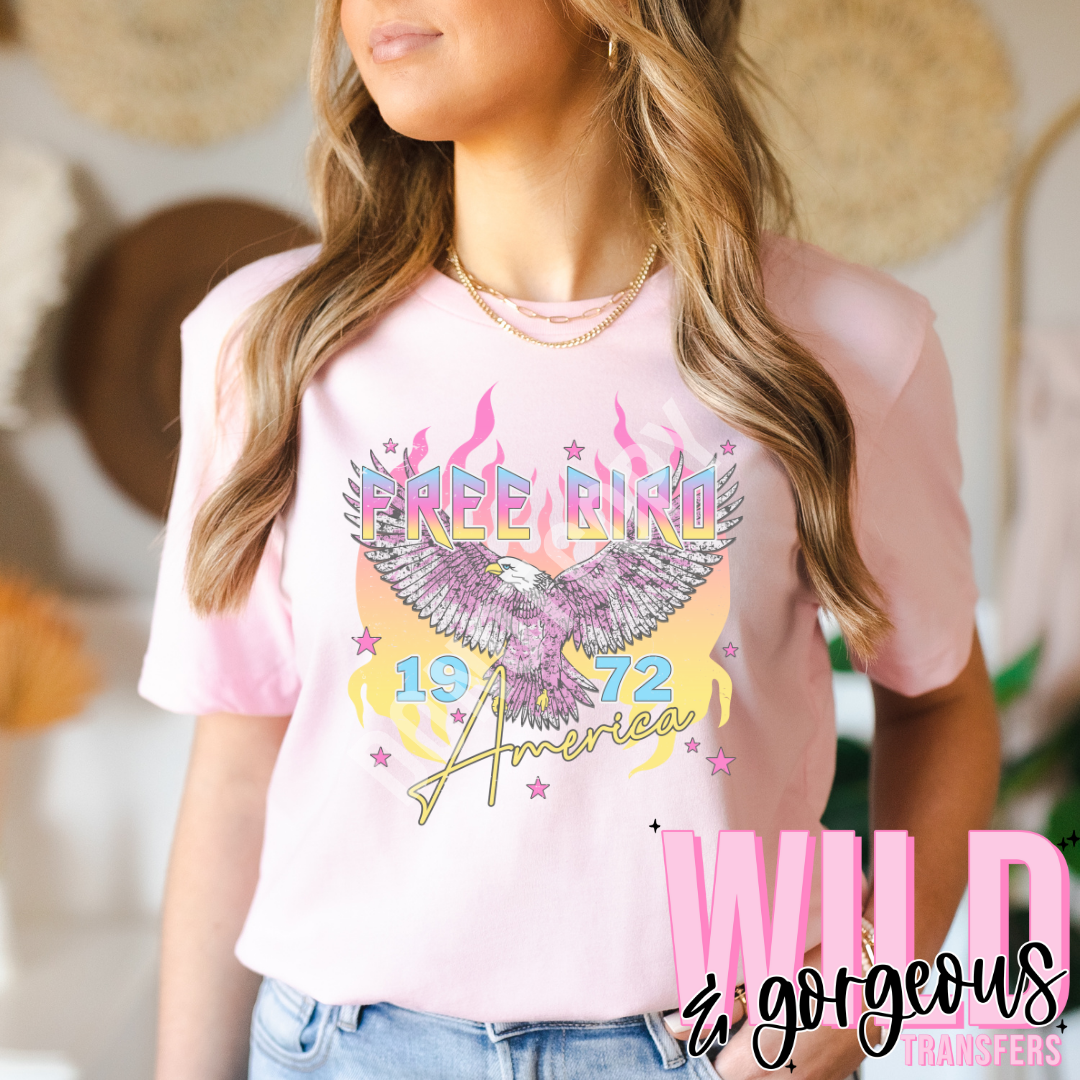 FREE BIRD DISTRESSED – Wild & Gorgeous Transfers