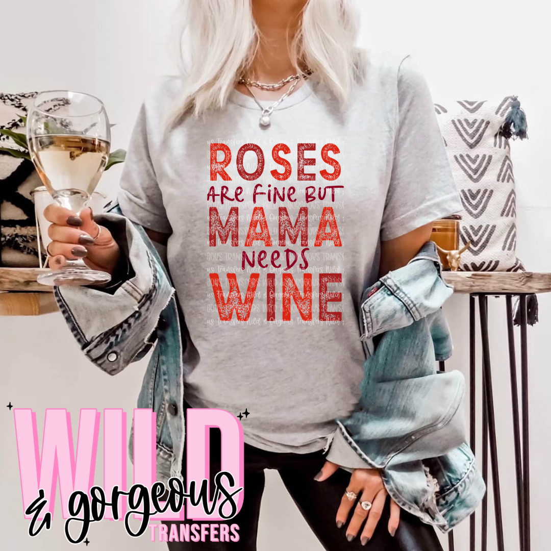 ROSES ARE FINE DISTRESSED – Wild & Gorgeous Transfers